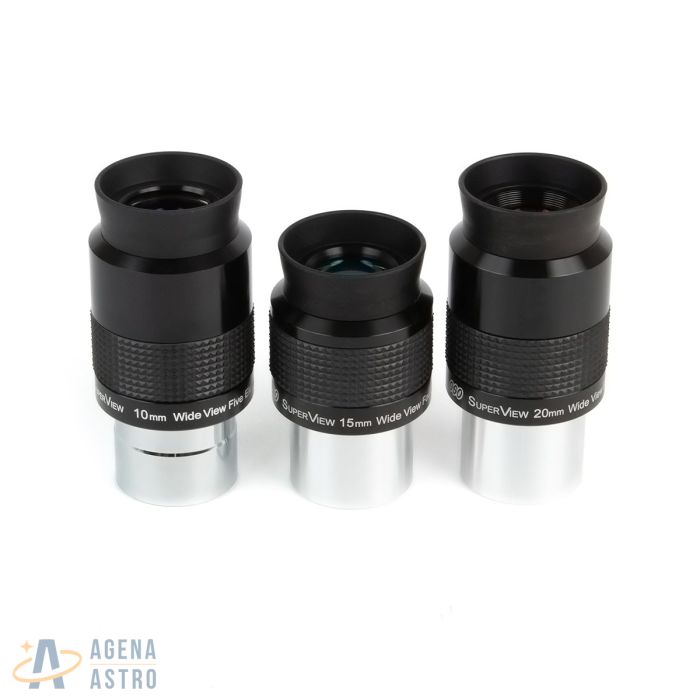 GSO 1.25" SuperView Eyepiece Set (10, 15 & 20mm)