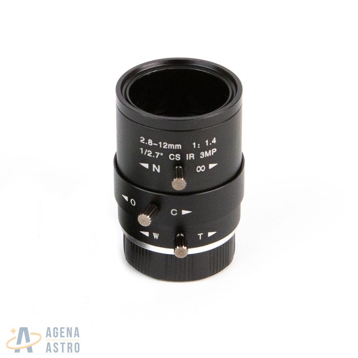 ZWO 2.8mm-12mm f/1.4 Lens with CS Mount # CSL-2-12