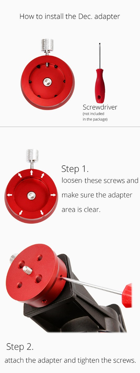 William Optics iOptron Skyguider Pro Dec Adapter # M-IOPSG-SPM