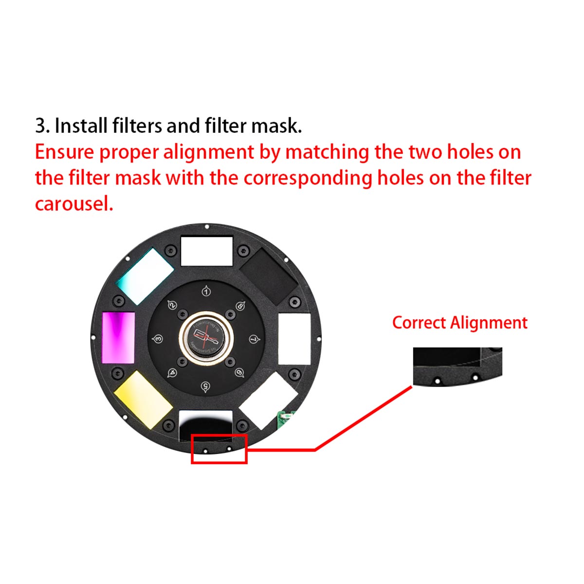 QHY miniCAM8 Camera ArIII Argon-III Filter